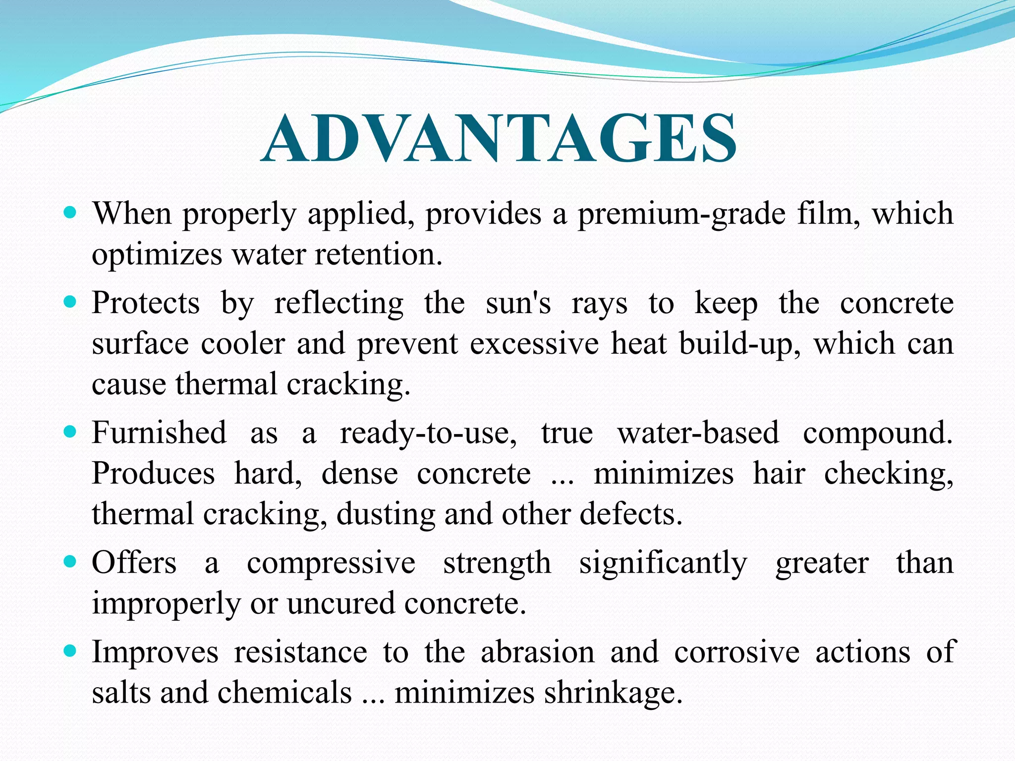 Self curing concrete | PPTX