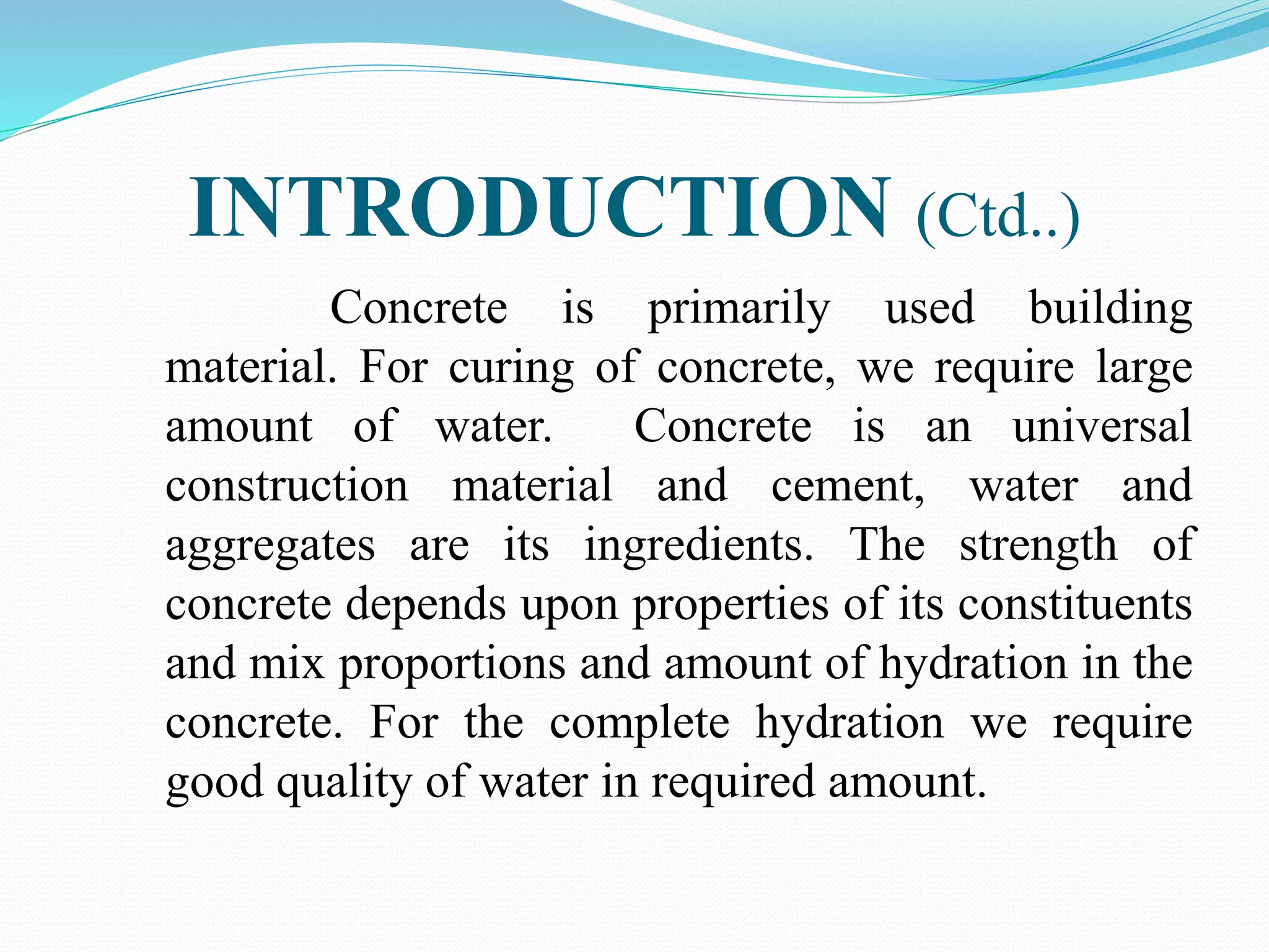 Self curing concrete | PPTX