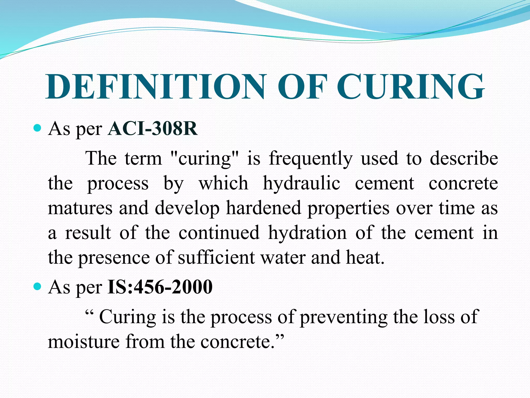Self curing concrete | PPTX