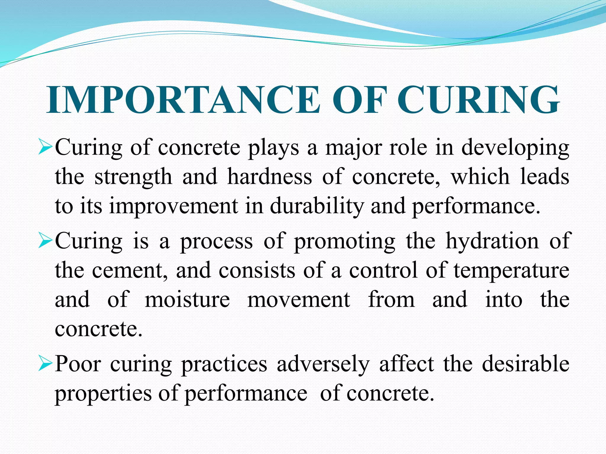 Self curing concrete | PPTX