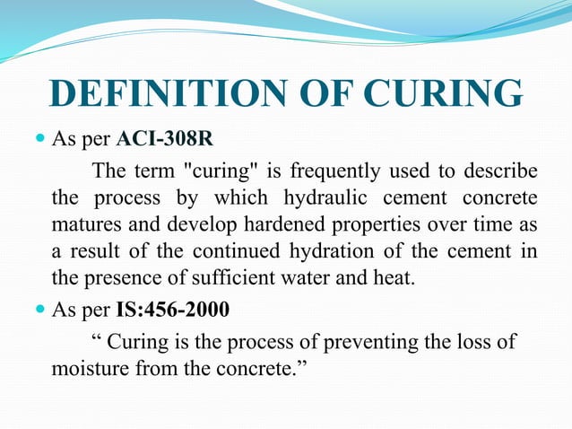 Self curing concrete | PPTX | Home Improvement | Home & Garden