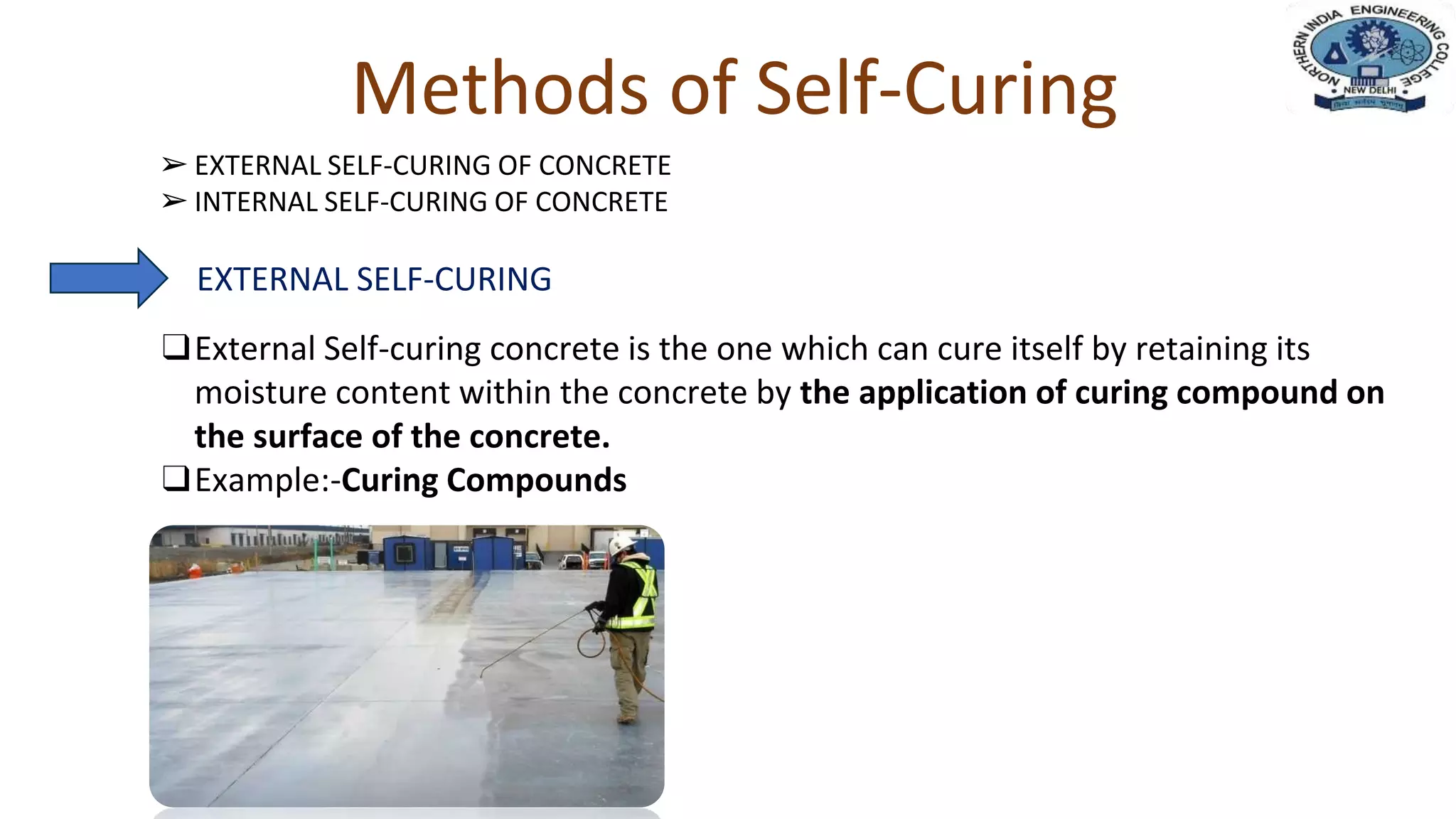 Self curing concrete | PPTX