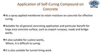 Self curing concrete | PPTX