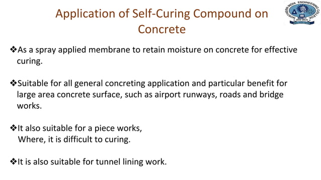Self curing concrete | PPTX | Civil Engineering Industry | Industries