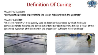 Self curing concrete | PPTX