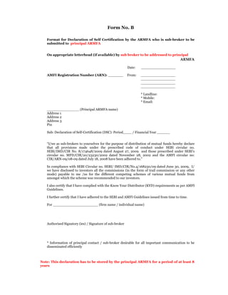 Self declaration form (2010 2011) | PDF