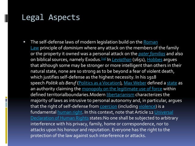 Self defence ppt | PPTX | Martial Arts | Sports