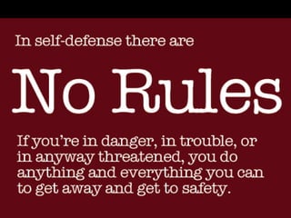 Self defence ppt | PPTX