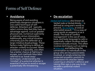 Self defence ppt | PPTX