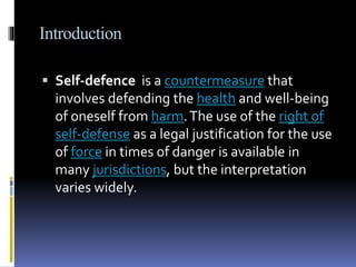 Self defence ppt | PPT