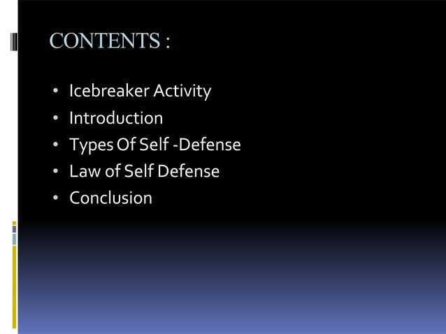 Self Defence with law of self defence01 .pptx
