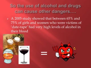 Self defense Lesson 9: alcohol and drug use | PPT