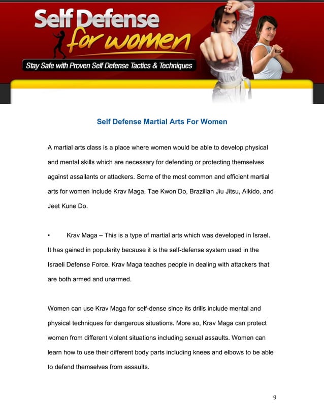 Self defense for women | PDF