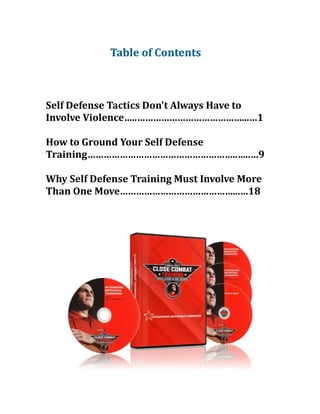 Self Defense Tactics Don't Always Have to Involve Violence | PDF
