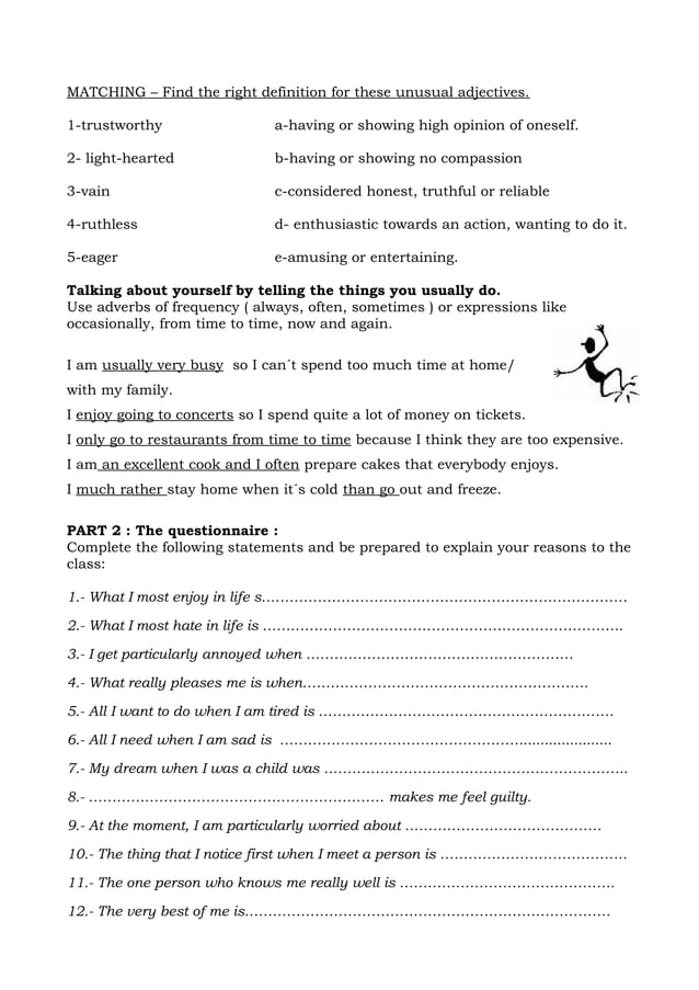Self description b2 | PDF