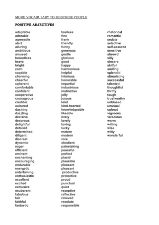 Self description b2 | PDF