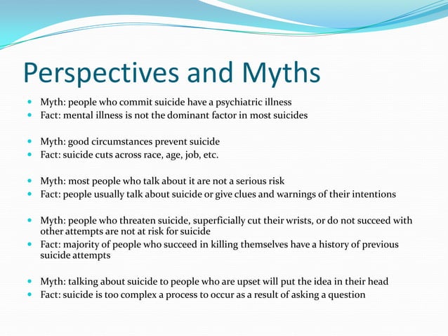 Self destructive behaviors and survivors of suicide | PPTX | Mental ...
