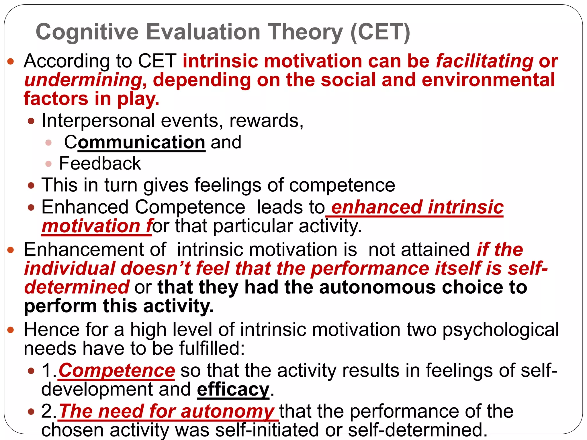 Self determination theory | PPTX