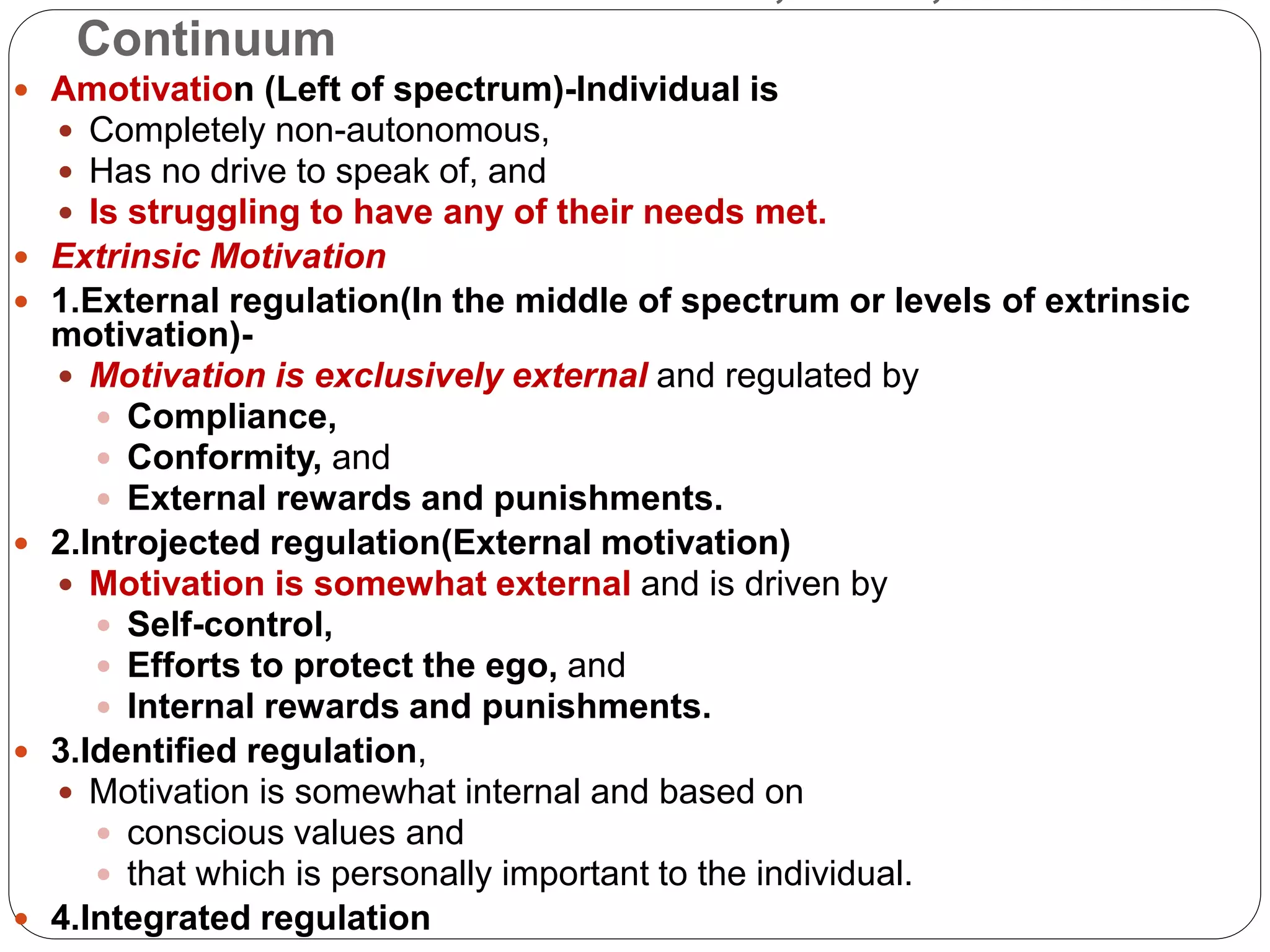 Self determination theory | PPTX