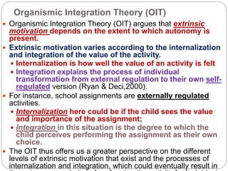 Self determination theory | PPTX