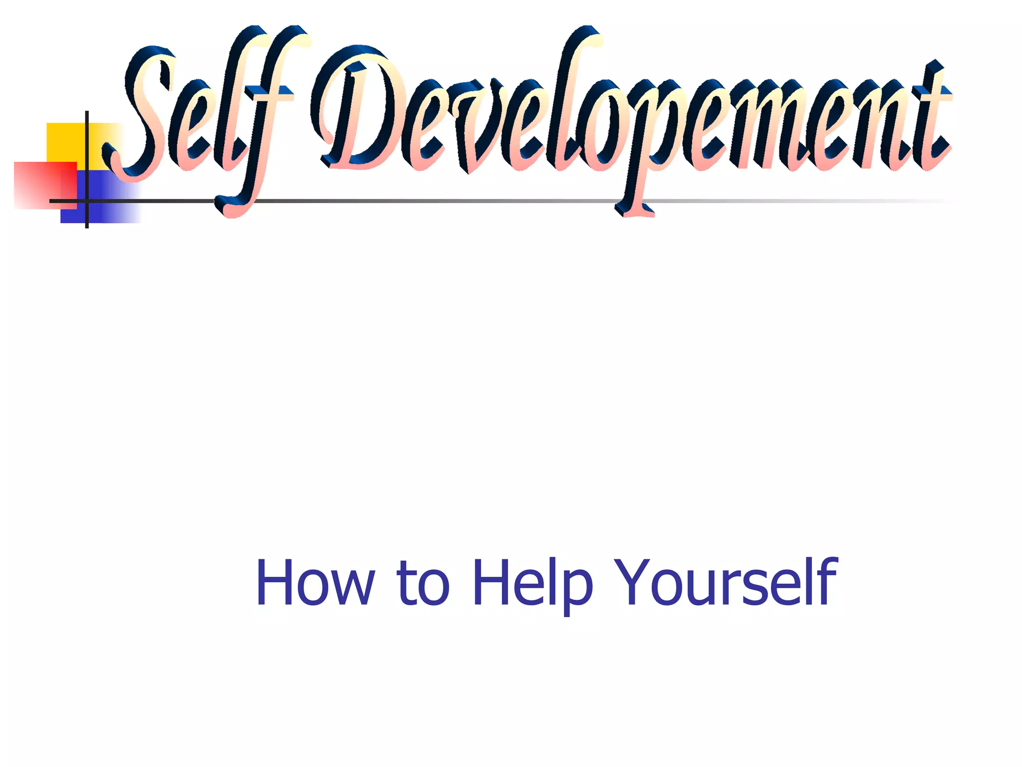 Self Development | PPT