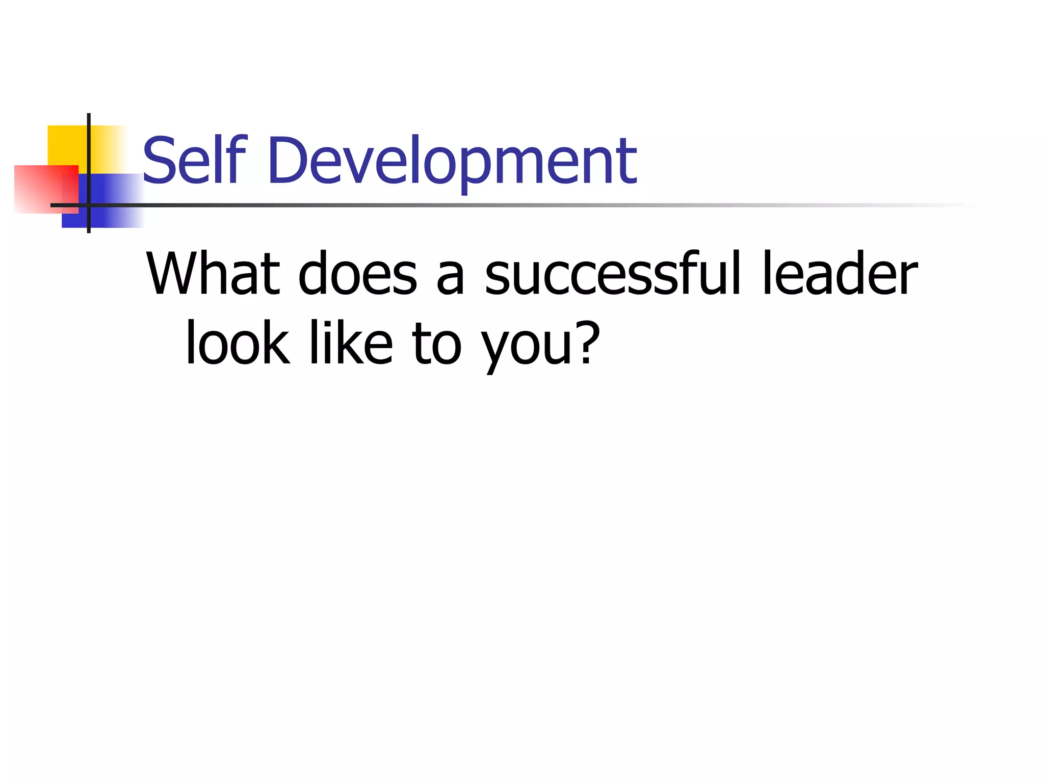Self Development | PPT
