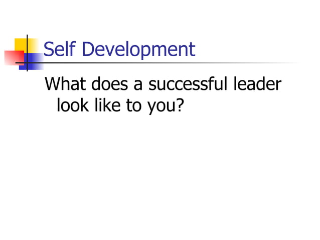Self Development | PPT | Career Advice | Careers