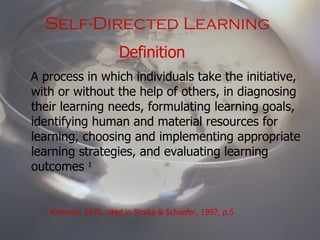 Self Directed Learning1 | PPT