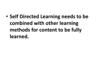 Self Directed Learning | PPTX