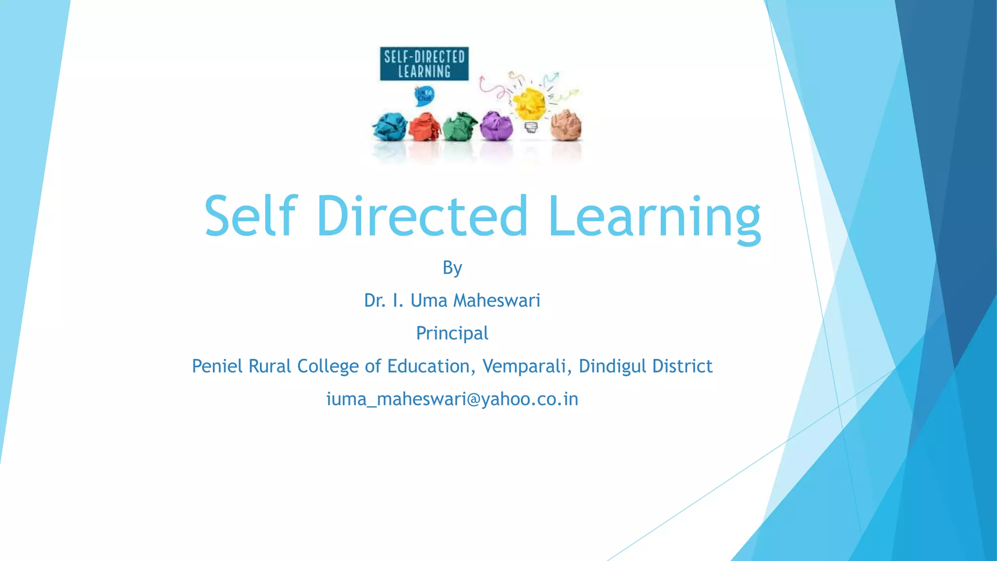 Skills - Self directed learning | PPSX