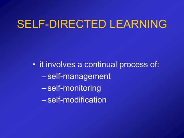 Self Directed Learning.ppt