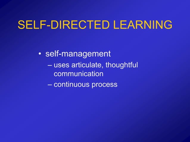 Self Directed Learning.ppt