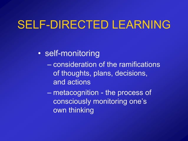 Self Directed Learning.ppt
