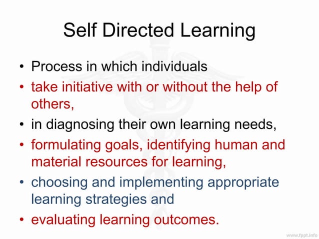 Self directed learning using technology | PPTX