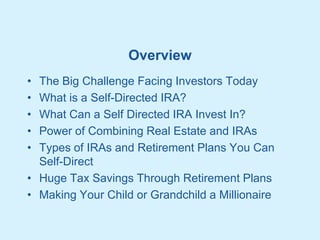 Self Directed Retirement Account Presentation | PPTX