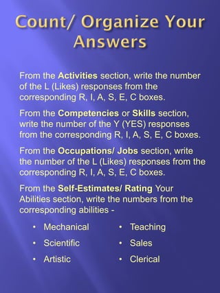 Inside the Self Directed Search | PDF