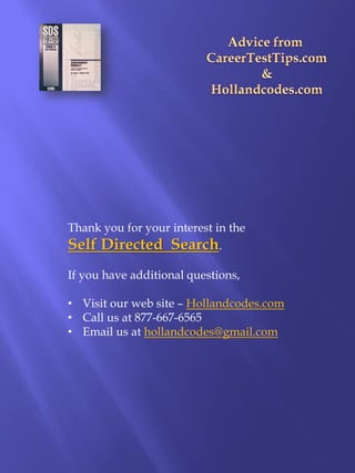 Inside the Self Directed Search | PDF