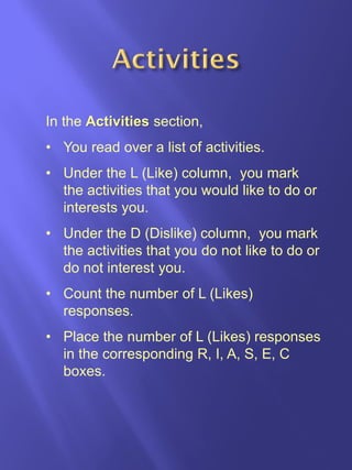 Inside the Self Directed Search | PDF