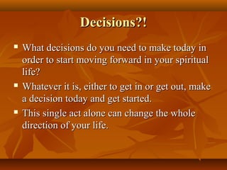 SELF DISCIPLINE FOR SPIRITUAL SUCCESS | PPT
