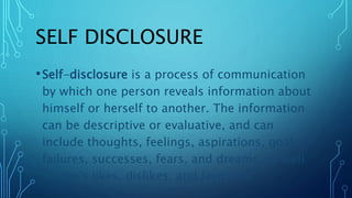 Self disclosure | PPT | Free Download
