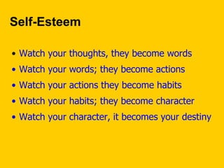 Self Discovery and Self Awareness this is a powerpoint presentation to ...