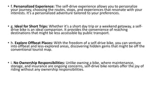 Self drive bikes in Hyderabad | PPTX