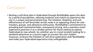 Self drive bikes in Hyderabad | PPTX