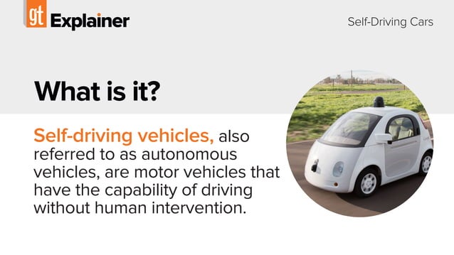 GovTech Explainer: Self-Driving Cars | PDF