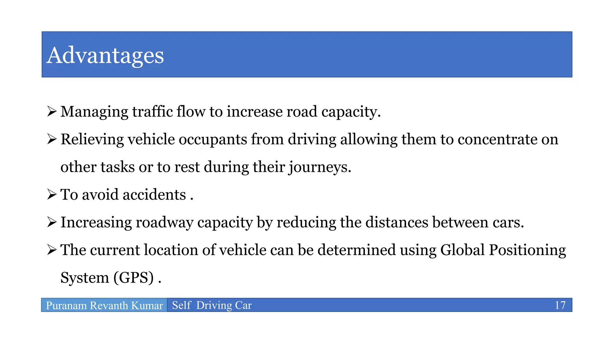 Self driving car | PPTX