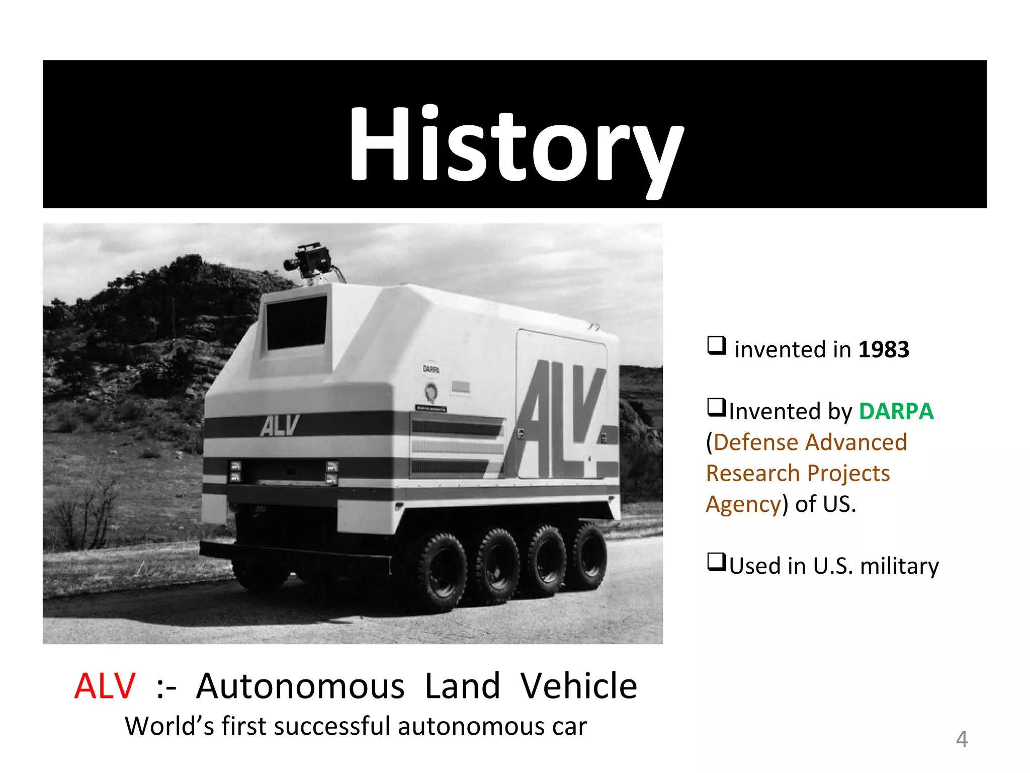 Self driving car based on AI | PPT