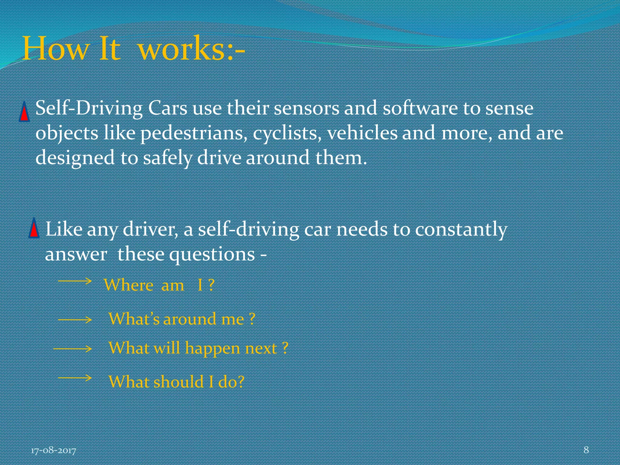 Self driving cars | PPTX