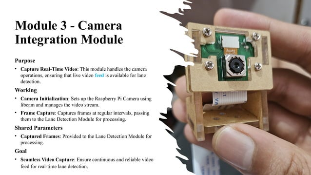 Self Driving Car Using Raspberry Pi and OpenCV.pptx | Robotics | Technology & Computing