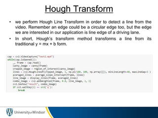 Lane detection by use of canny edge | PPT