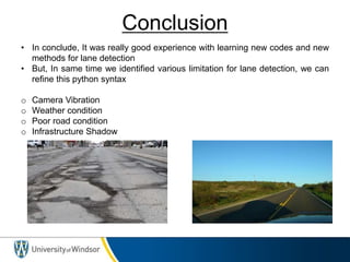 Lane detection by use of canny edge | PPT